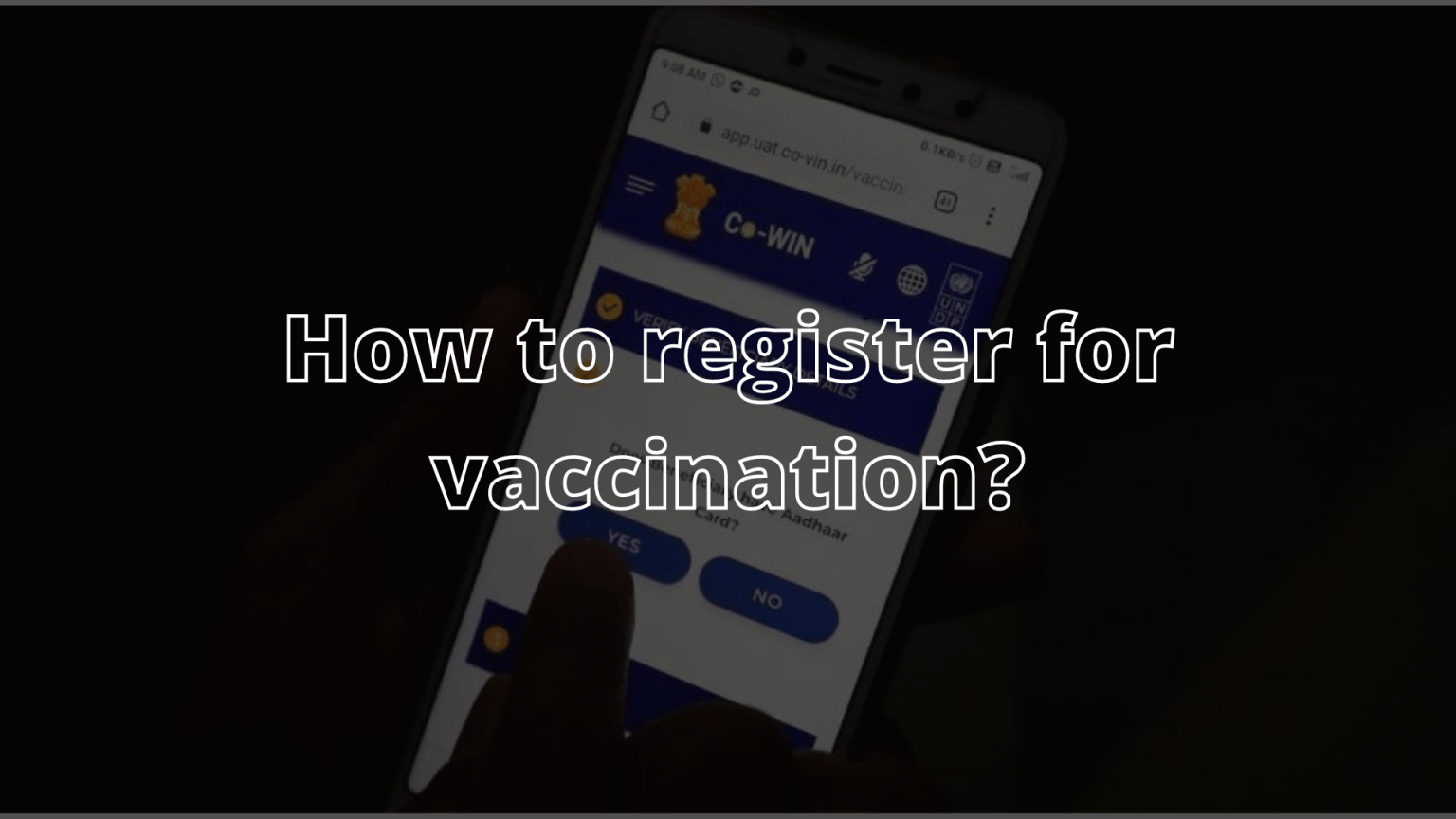 How to register for vaccination? - Mi Punekar